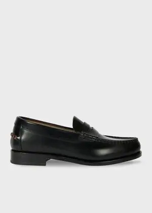 Paul Smith Tonal Leather 'lido' Loafers - Black
