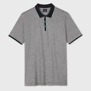 Paul Smith Grey Contrast-collar Polo Shirt