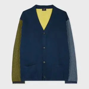 Paul Smith Mixed-panel Cotton Cardigan