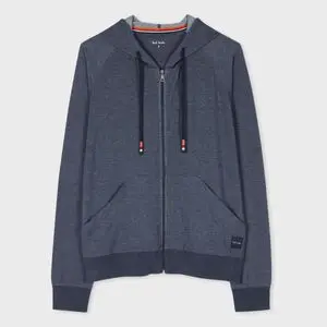 Paul Smith Denim Modal-blend Zip Lounge Hoodie