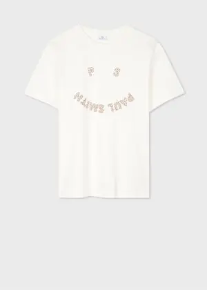 Paul Smith Ecru 'happy' Dot T-shirt