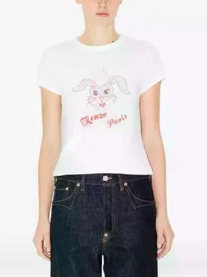 Kenzo Bunny-print T-shirt - White