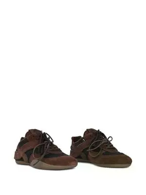 Miu Miu Gymnasium Mesh-panel Sneakers - Brown