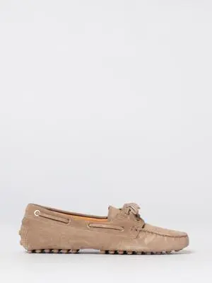 TOD'S Tod's Suede Gommino Boat Loafers Beige