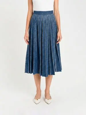 TWINSET Pleated Midi Skirt