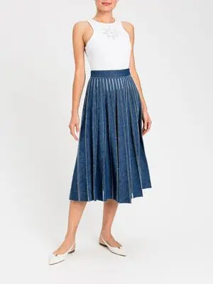 TWINSET Pleated Midi Skirt