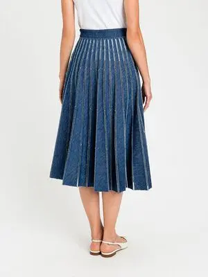 TWINSET Pleated Midi Skirt
