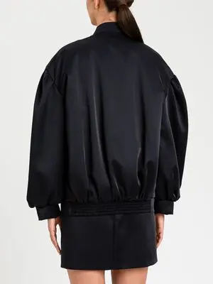 TWINSET Duchess Satin Bomber Jacket