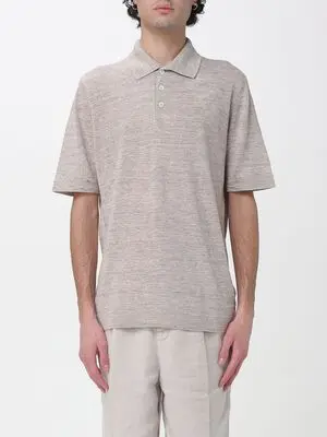 Brunello Cucinelli Polo Shirt Men Sand