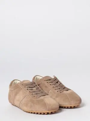 TOD'S Suede Lace-up Sneakers - Beige