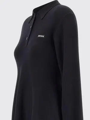 ROTATE BY BIRGER CHRISTENSEN Long Sleeve Collared Knit Dress