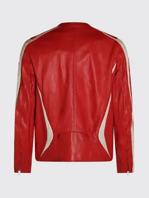 DIESEL® Leather Biker Jacket - Red