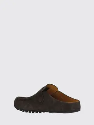TOD'S Buckled Suede Mules - Beige