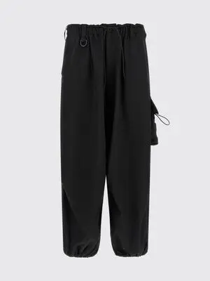 Y3 Wide-leg Technical Fabric Cargo Trousers With Drawstring