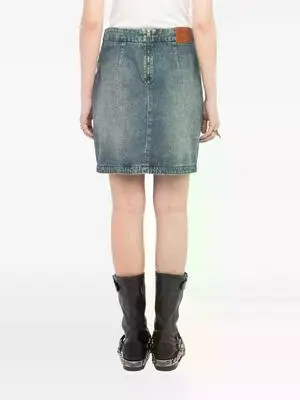 Zadig&Voltaire Denim Wrap Mini Skirt