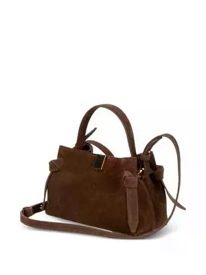 Yuzefi Gyoza Top-handle Knotted Clutch - Brown