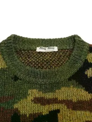 Miu Miu Camouflage-pattern Sweater