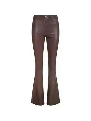 L'Agence Marty High-rise Flare Denim - Brown
