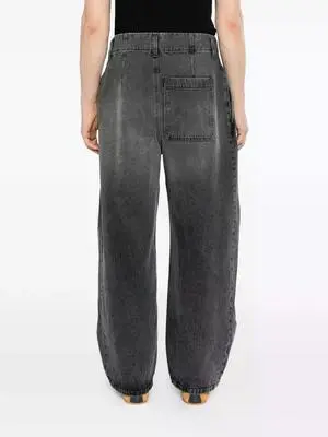 Loewe Embossed Leather-patch Jeans