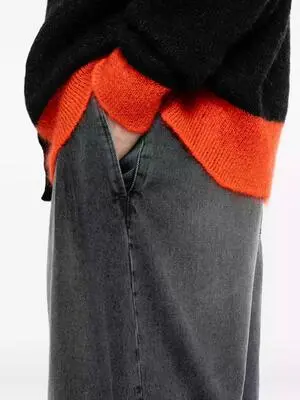 Loewe Embossed Leather-patch Jeans