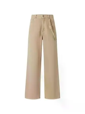 Pinko Relaxed Fit Jewel Cord Jeans - Neutrals