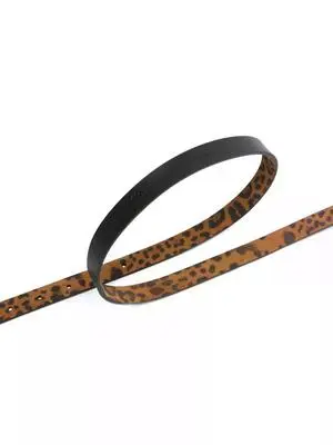 Pinko Animal-print Buckle Belt - Brown