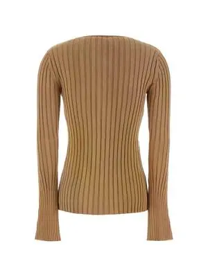 Stella McCartney Ribbed Button Cardigan - Brown