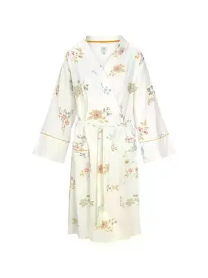 PIP STUDIO Floral Print Robe - White