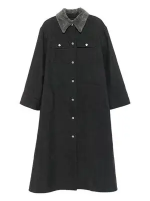 Nanushka Contrast Collar Utility Coat