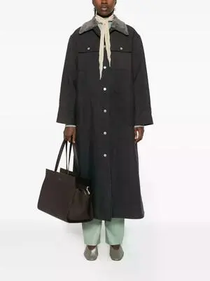 Nanushka Contrast Collar Utility Coat
