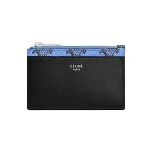 Celine Zipped Card Holder 'ultra - Blue