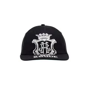 Rhude Grand Cru Crest Curved Brim Cap - Black