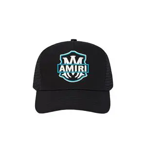 Amiri Ma Emblem Trucker Hat - Black
