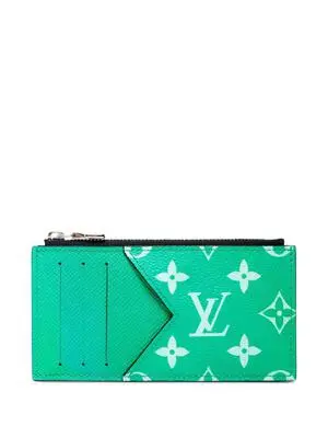 LOUIS VUITTON Taiga Rama Monogram Card Holder - Green