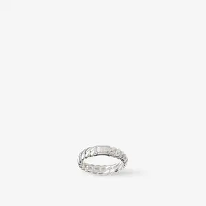 Fendi 925 Sterling Chain Link Ring - Silver