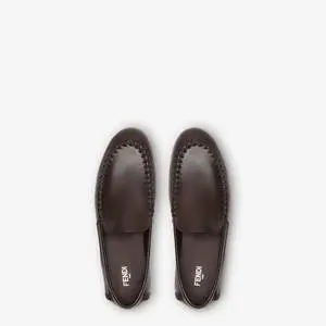 Fendi Ff-accented Calfskin Loafers