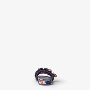 Fendi Ff Jacquard Satin Flat Slides