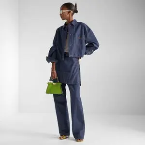Fendi Cropped Denim Jacket