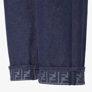Fendi High-waisted Wide-leg Jeans