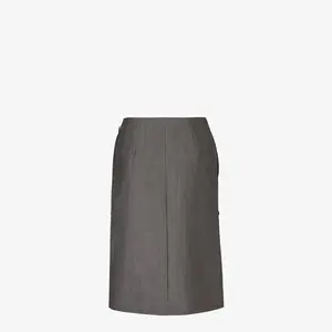 Fendi Straight-cut Midi Skirt With Slits