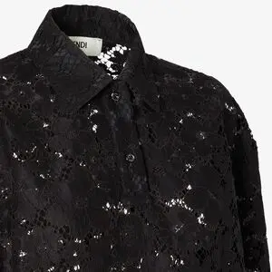 Fendi Lace Polo Shirt
