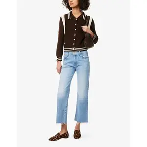 MOTHER Rambler Straight-leg Jeans With Frayed Hem