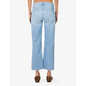MOTHER Rambler Straight-leg Jeans With Frayed Hem