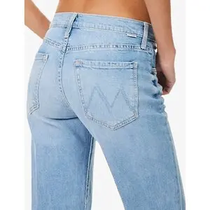 MOTHER Rambler Straight-leg Jeans With Frayed Hem