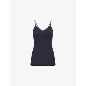 Hanro Cotton-jersey Top With Adjustable Shoulder Straps - Black