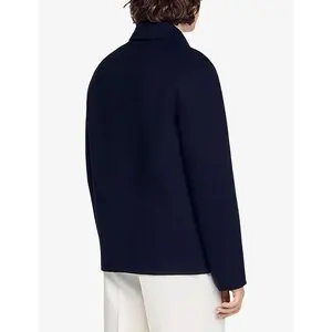 Sandro Side-pocket Wool-blend Worker Jacket