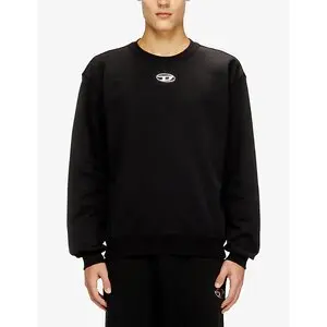 DIESEL® Cotton-jersey Crewneck Sweatshirt