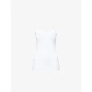 Hanro Seamless Shoulder-straps Cotton-jersey Top - White