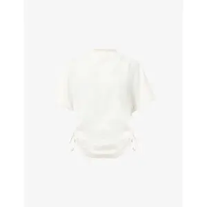 ALLSAINTS Leslie Drawstring-sides Satin Top