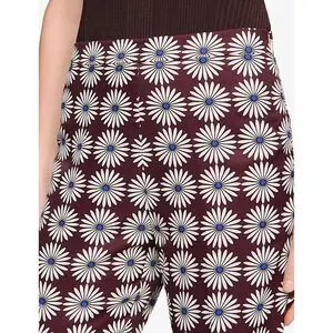 Sandro Floral-print Flared Trousers